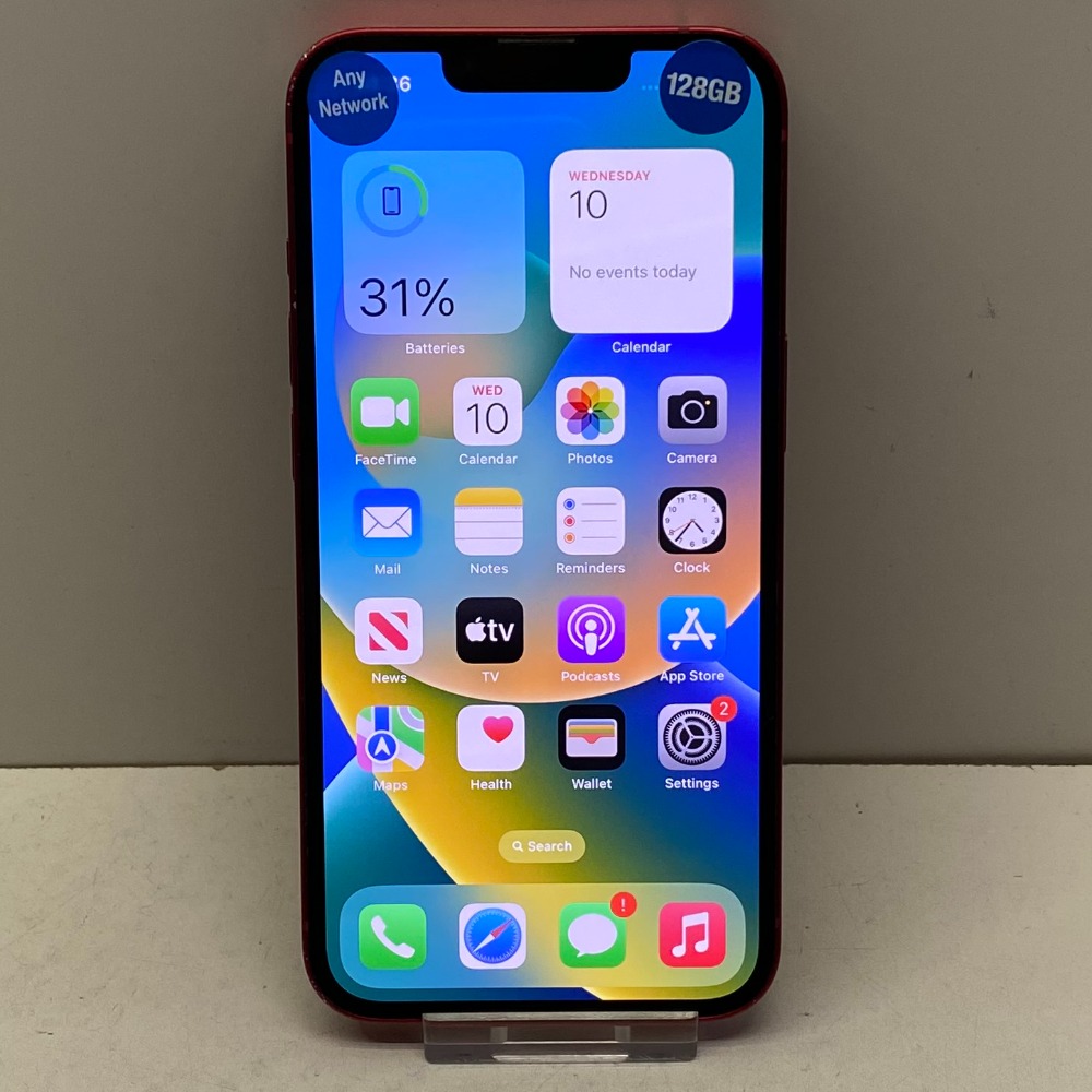 Pre-owned Apple iPhone 13 Unlocked Model A2633 128GB in Red - Own4Less